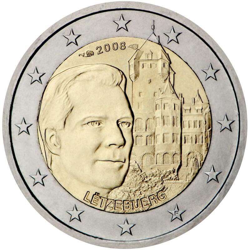 2 euro Luxembourg 2008 Grand - Duke Henri and the Chateau de Berg - Coin24