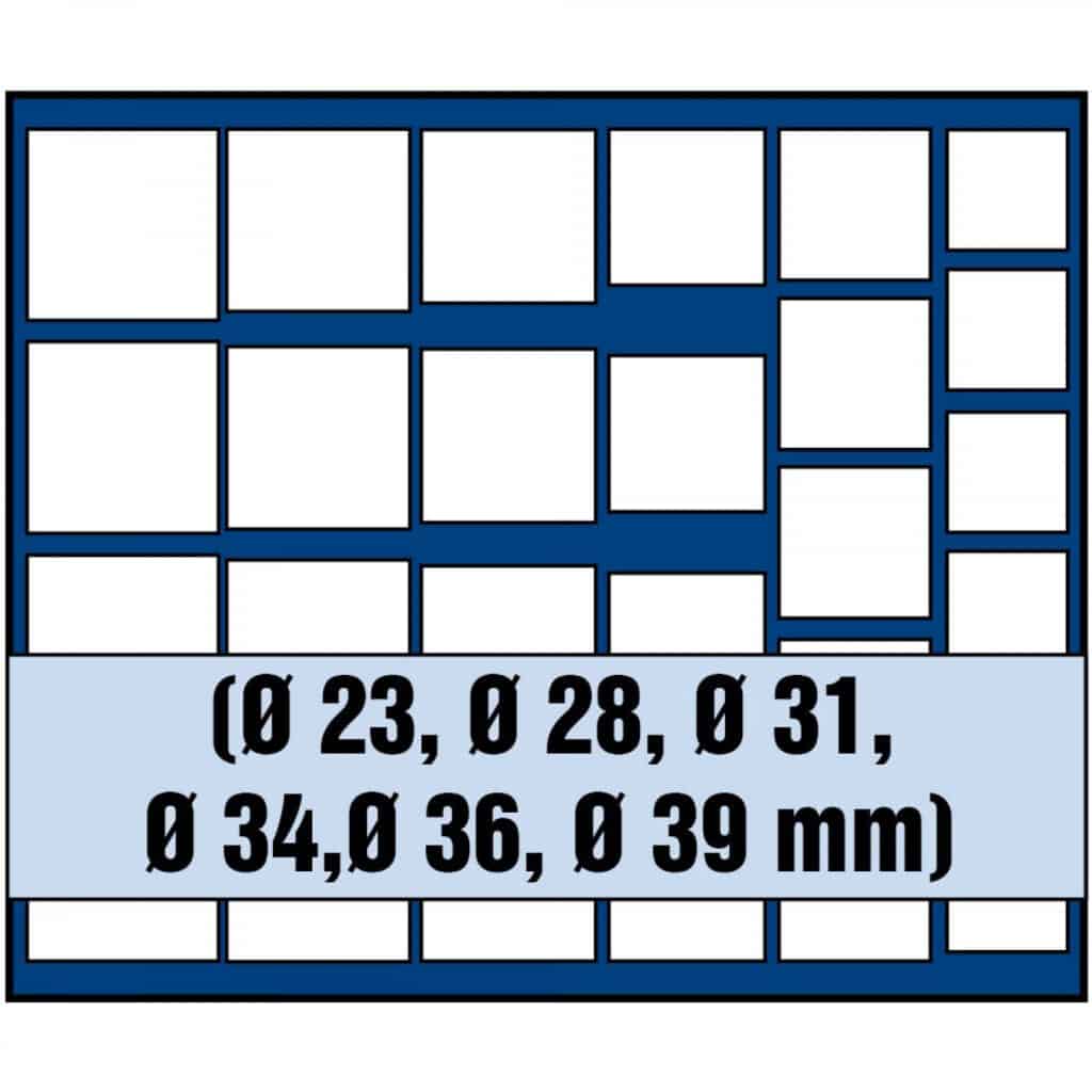 NOVA coin tray 6368 — ∅ 23-39 mm - Coin24
