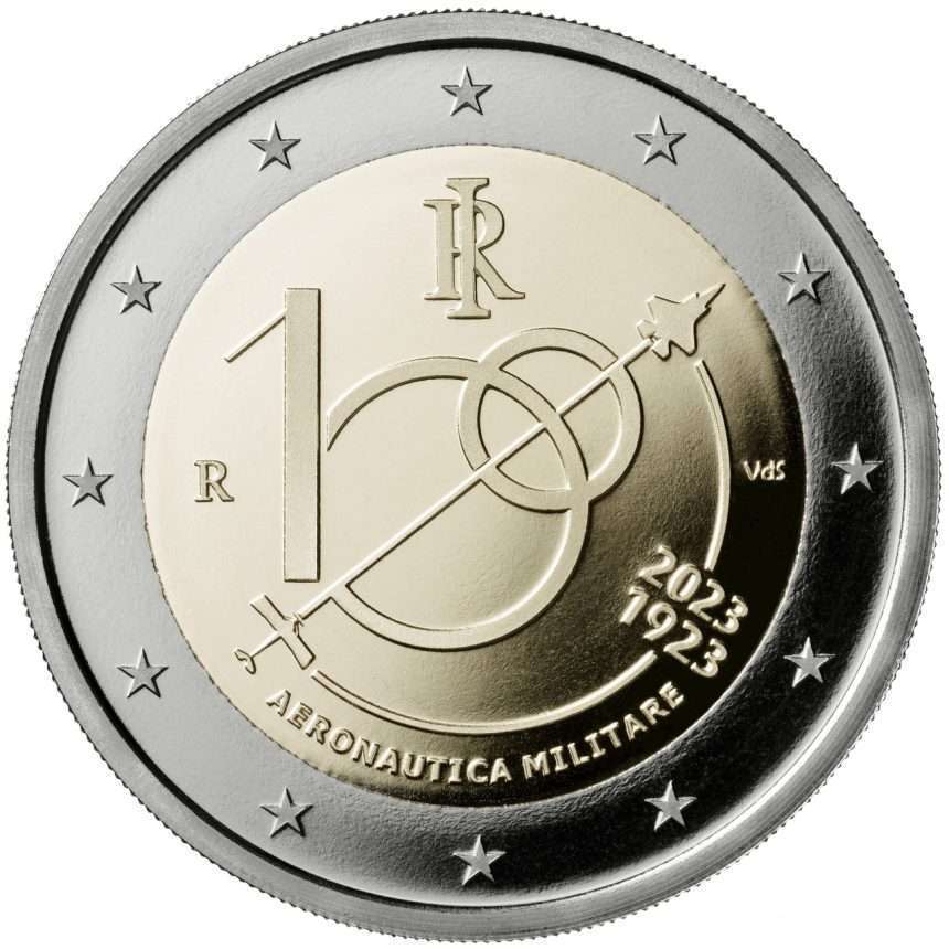 2 eurot Itaalia 2023 – 100 aastat Itaalia õhuväge - Coin24