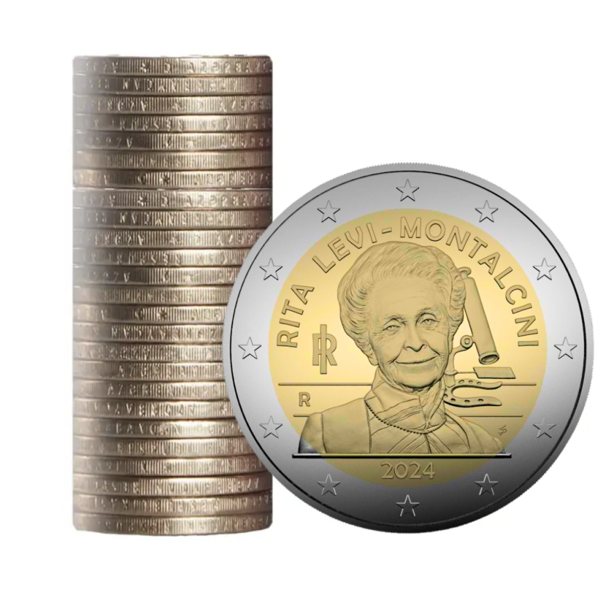 Rull 2 eurot Itaalia 2024 – Rita Levi-Montalcini - Coin24